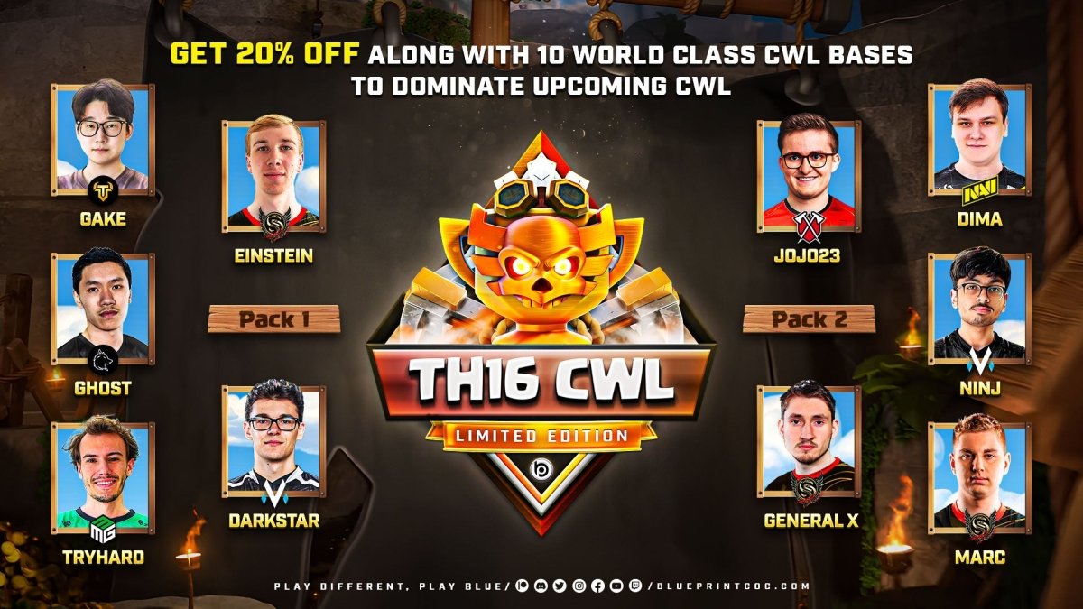 New TH16 CWL Packs ⭐ Limited Edition – Blueprint CoC