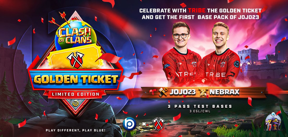 Tribe Golden Ticket Pack ⭐ Limited Edition – Blueprint CoC