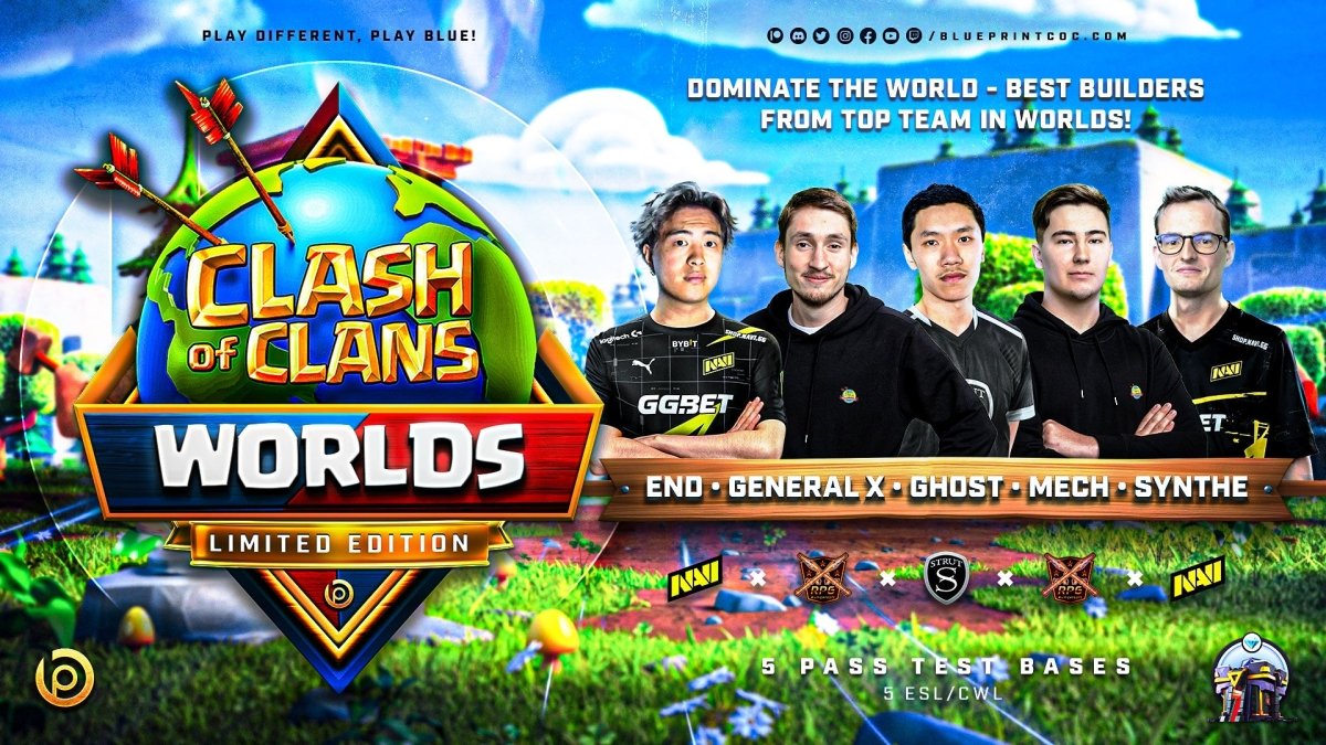 TH15 Clash Worlds Base Pack ⭐ Limited Edition – Blueprint CoC
