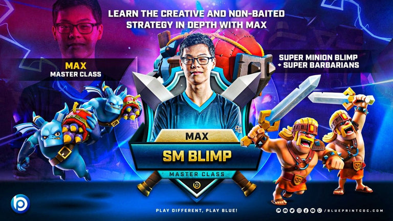 Max Master Class ⚔️ Super Minion Blimp – Blueprint CoC