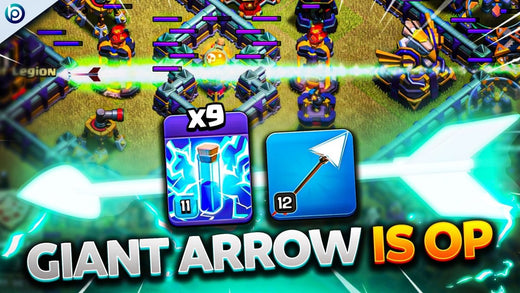 Giant Arrow Equipment Breaks TH16 with Lightning Spells – Blueprint CoC