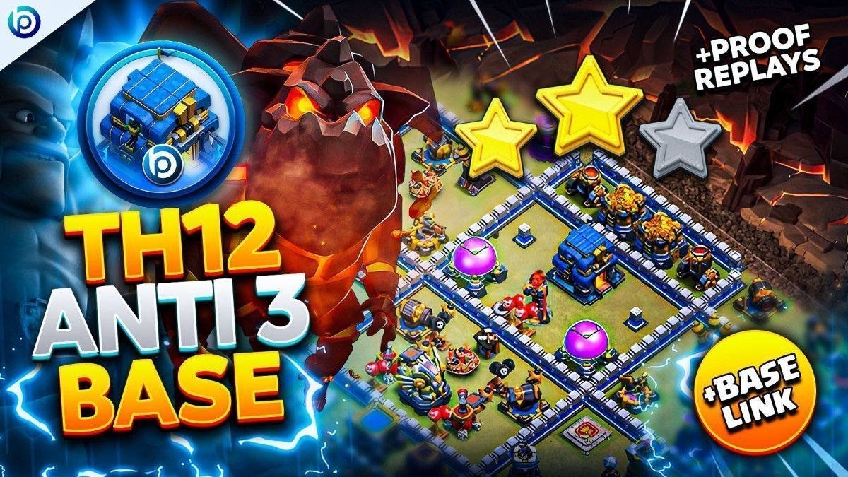 The Best TH12 War Base (Anti 3 Star) of 2026 with Link – Blueprint CoC